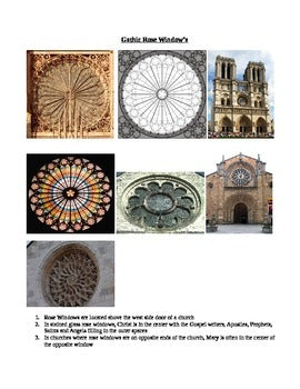 FREE - Art Class Gothic Rose Windows Teacher Notes - FREE – Engaging ...