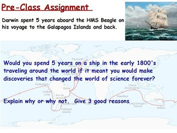 Evolution - Darwin and the Galapagos Islands w/ Worksheet – Engaging ...