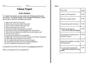 Volcanoes Research Project – Engaging Einsteins