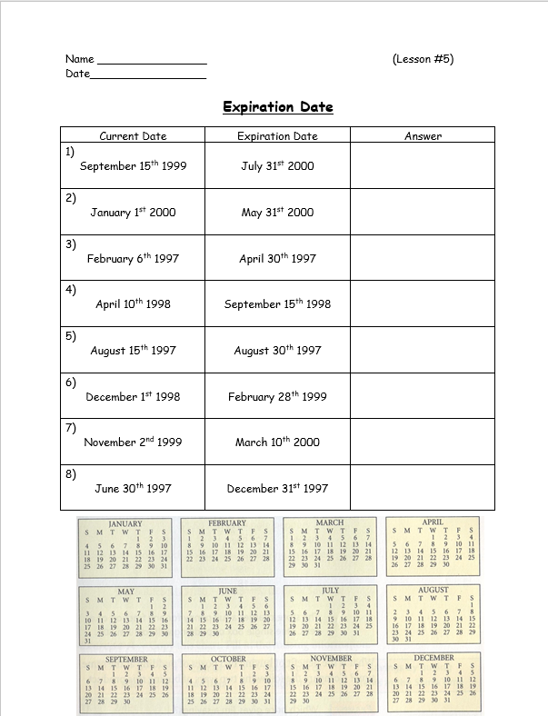 FREE - Expiring Coupons Worksheet - FREE – Engaging Einsteins