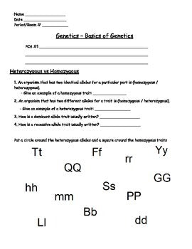 genotype and phenotype practice